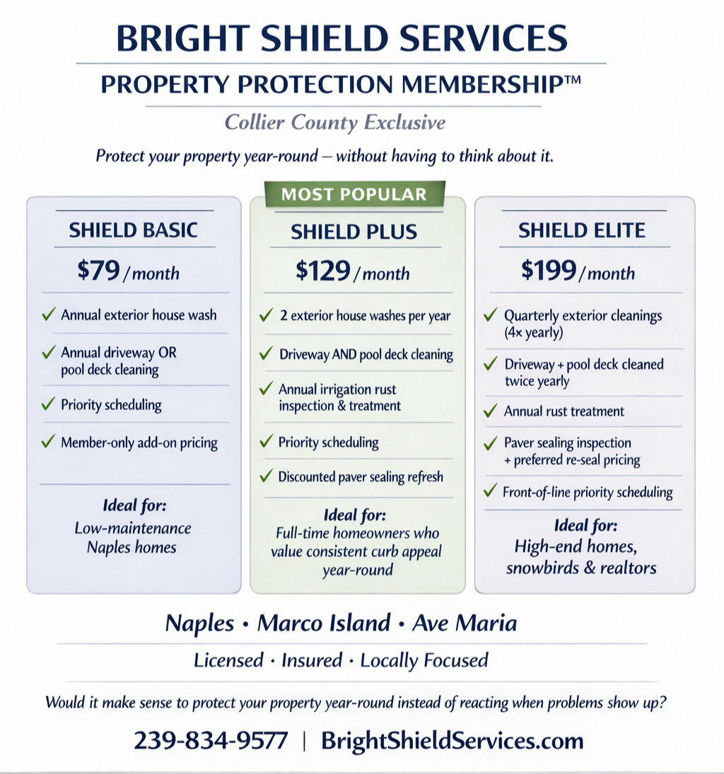 Pressure Washing & Paver Sealing in Naples, FL